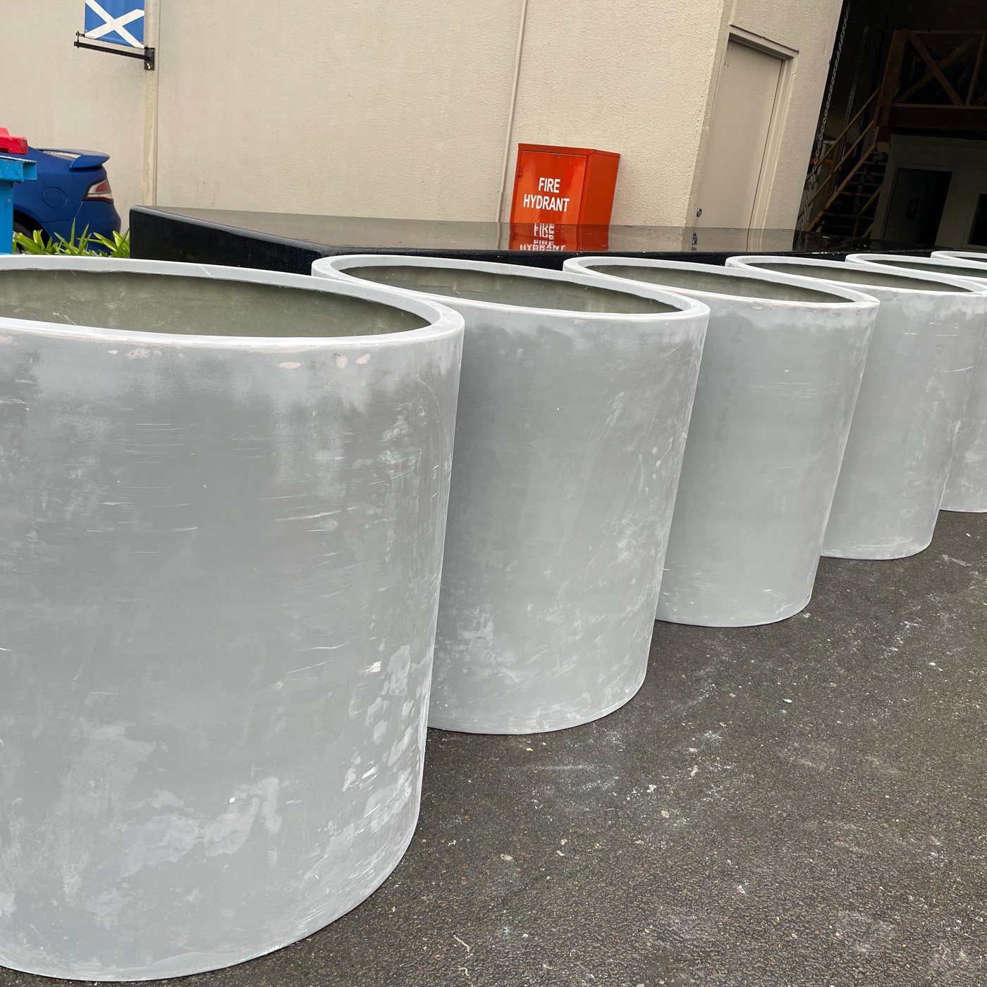 Cylinder Plant Pots | Fibreglass Victoria | Aussie Fibreglass Experts